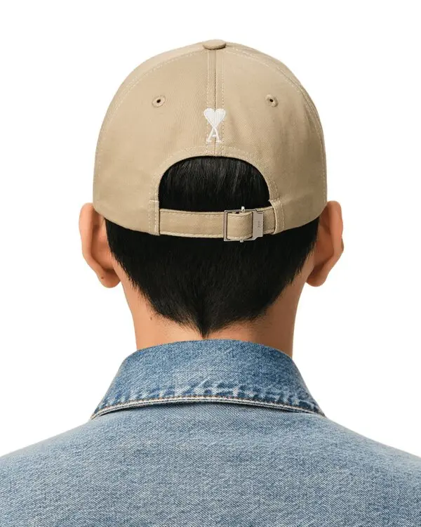 AMI Paris Cotton De Coeur Baseball Cap