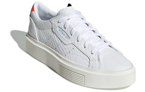 Adidas Sleek Super Platform Sneakers - Cloud White/solar Red