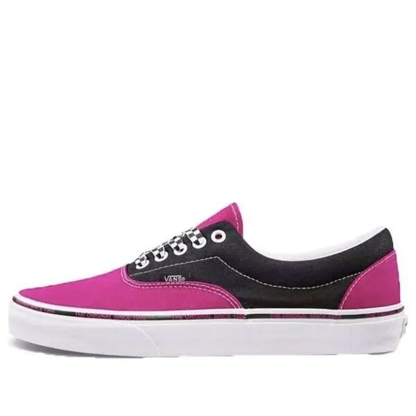 VANS Era Jazzy Black Lace-up Sneakers - Red/black