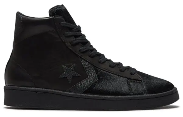 CONVERSE Pro Leather Pony Hair High Top Sneakers - Black