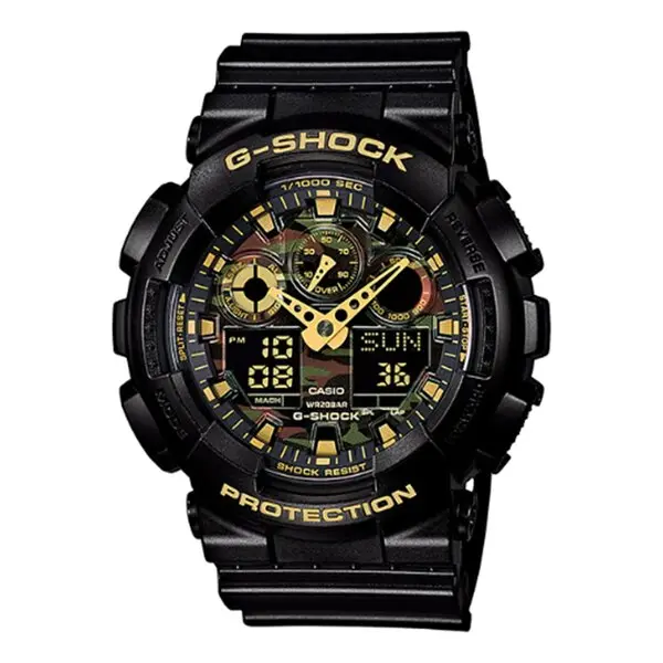 Casio G-shock Analog-digital Camouflage Watch - Black