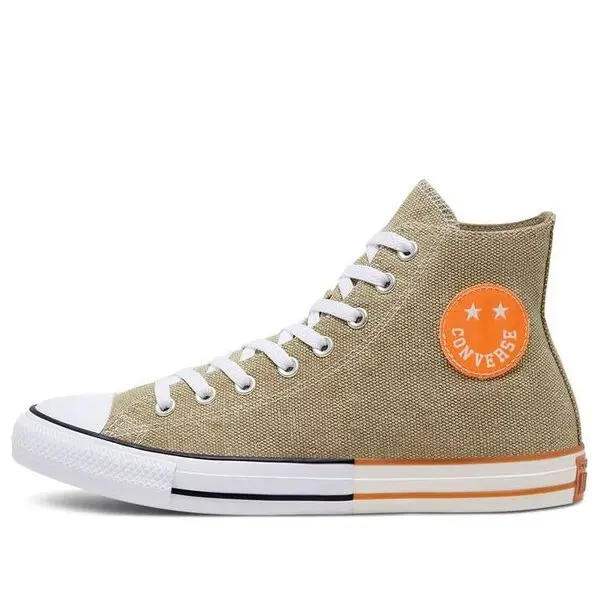 CONVERSE Chuck Taylor All Star High Top Sneakers - Khaki/orange/white