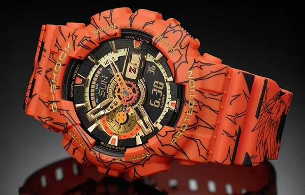 Casio G-shock Analog-digital Watch - Blackorange