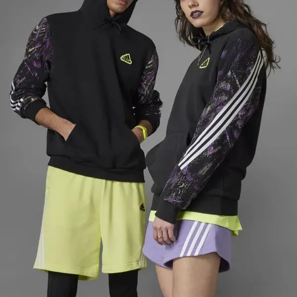 Adidas Logo Graphic Print Hoodie
