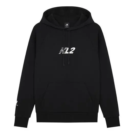 NEW BALANCE Embroidered Logo Sports Pullover - Black