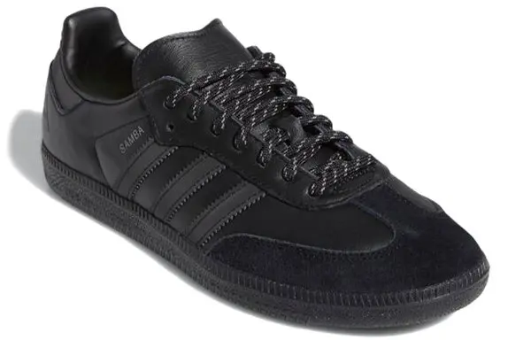 Adidas Pharrell X Humanrace Samba "black Future" Sneakers - Black/black