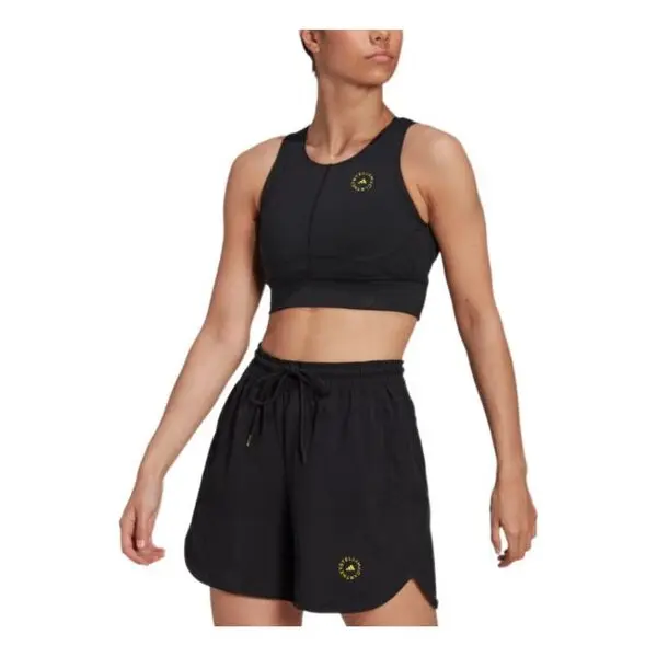 Adidas By Stella Mccartney Truepurpose Training Crop Top - Black
