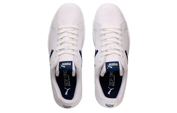 PUMA Smash Cat L Low Top Sneakers - White/blue