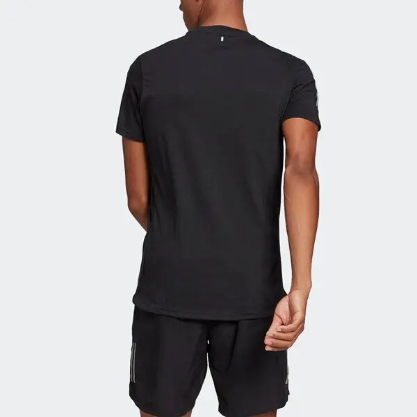 Adidas Nasa Reflective Stripe Running T-shirt - Black