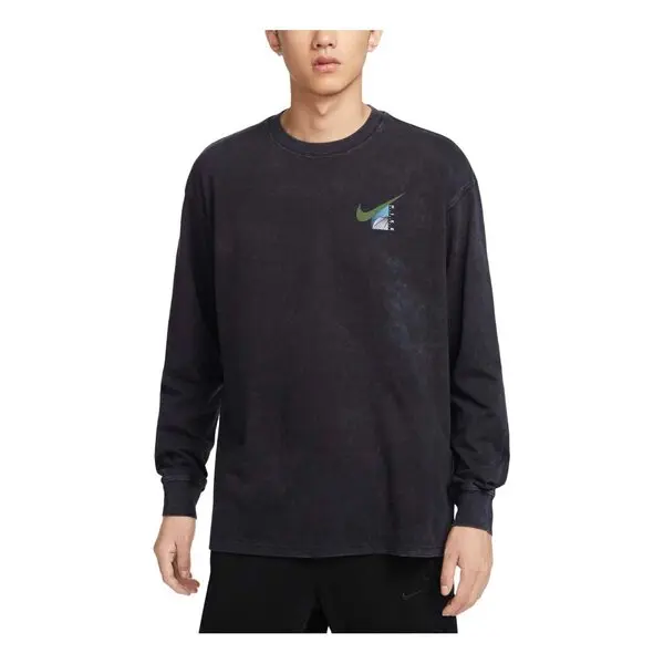Nike Max90 Long Sleeve Basketball T-shirt Asia Sizing - Black
