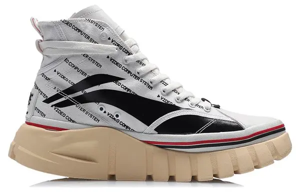 LI-NING High Top Lace-up Casual Shoes