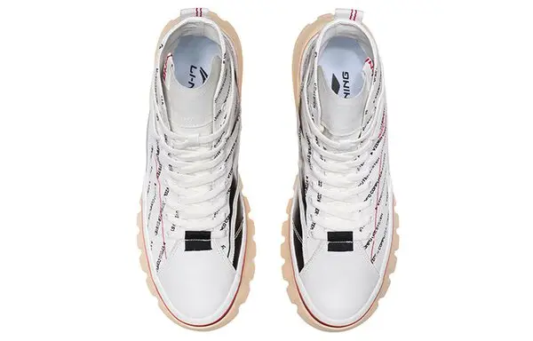 LI-NING High Top Lace-up Casual Shoes