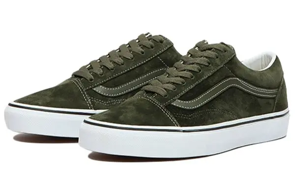 VANS Old Skool Pig Suede Sneakers - Green