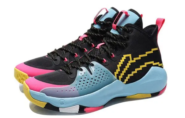LI-NING Combat High 'black Blue Pink