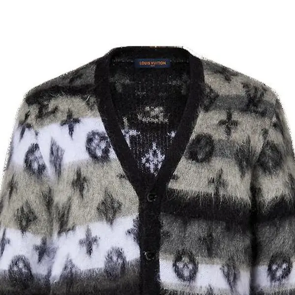 LOUIS VUITTON Monogram Mohair Cardigan - Multi-color