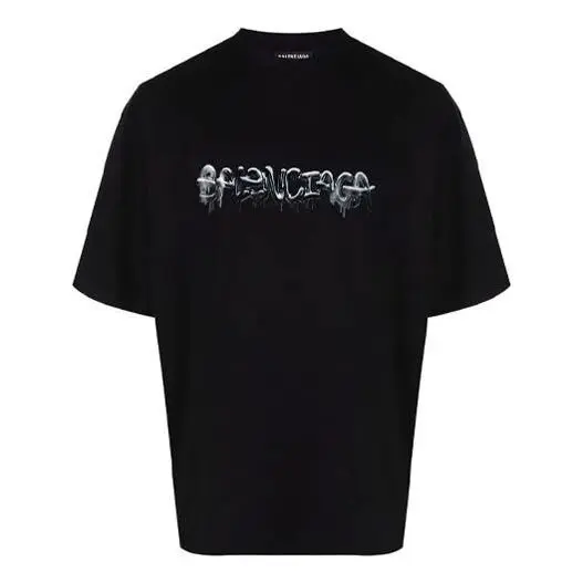 Balenciaga Slime Logo T-shirt Medium-fit - Black