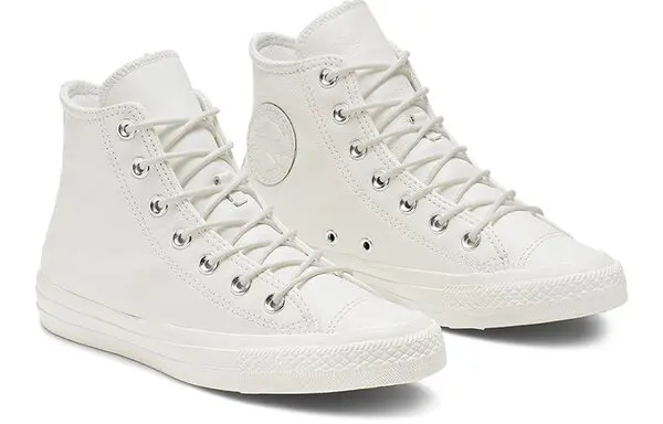 CONVERSE Chuck Taylor All Star Leather High Top Sneakers - White