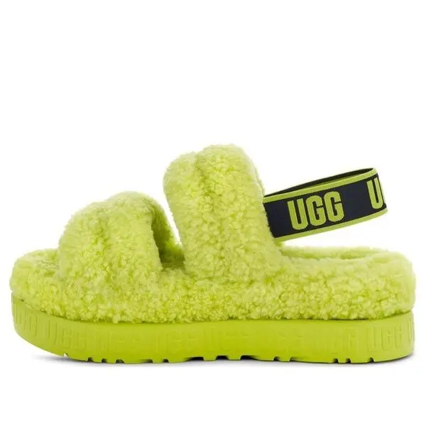 UGG Oh Fluffita Platform Sandals - Key Lime