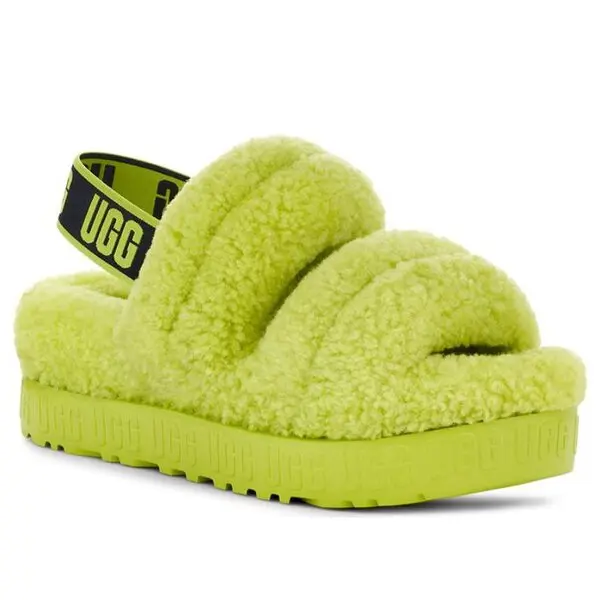 UGG Oh Fluffita Platform Sandals - Key Lime