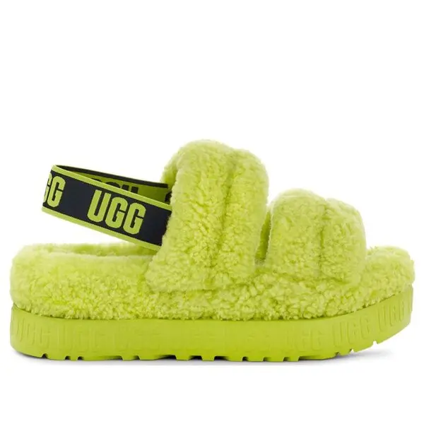 UGG Oh Fluffita Platform Sandals - Key Lime