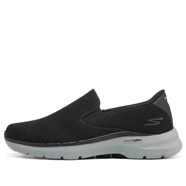 Sketchers Go Walk 6 Anaglyph Slip-on Sneakers - Black/grey
