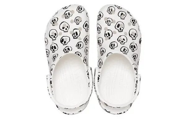 CROCS Classic Skull Print Clogs