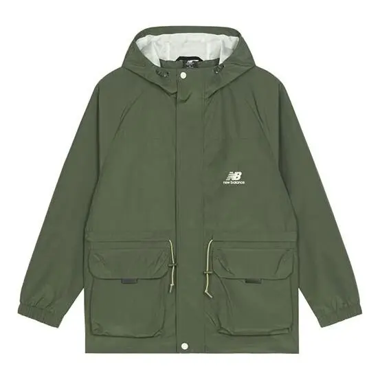 NEW BALANCE Hooded Casual Sports Jacket - Green