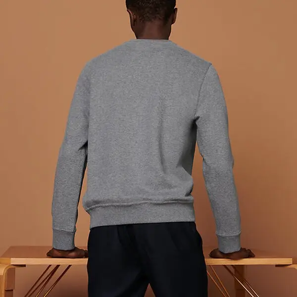 Hermès Crewneck Sweatshirt With Graphic Appliqu