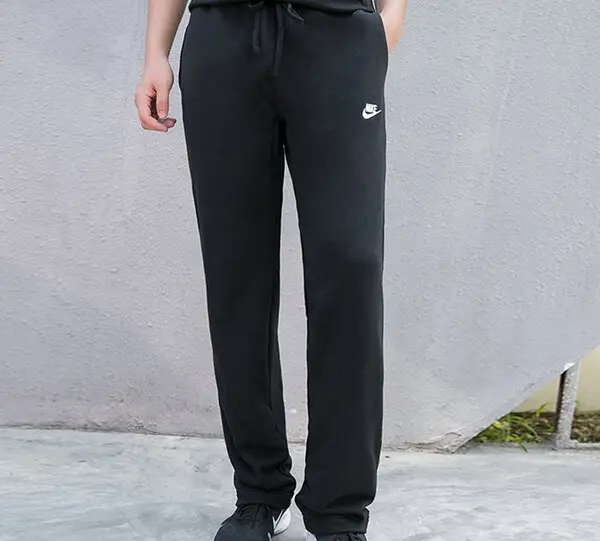 Nike Club Athleisure Drawstring Long Pants - Black