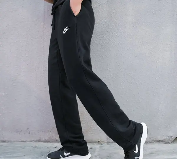 Nike Club Athleisure Drawstring Long Pants - Black