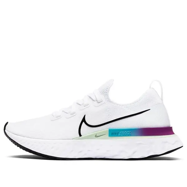 Nike React Infinity Run Flyknit Sneakers - Blackwhitepurple