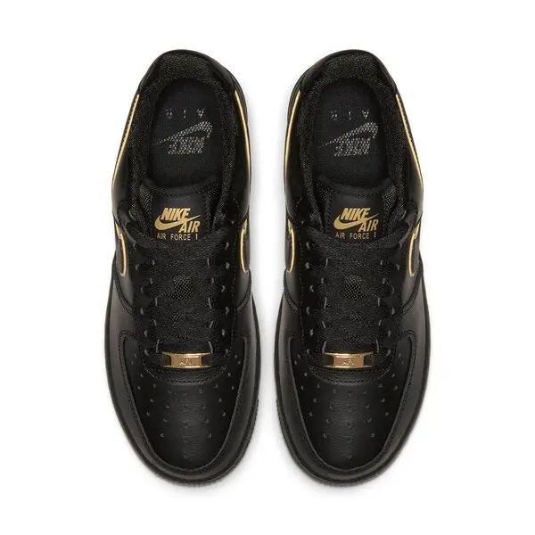 Nike Force 1 Low '07 Essential Sneakers With Gold Swoosh Detailing