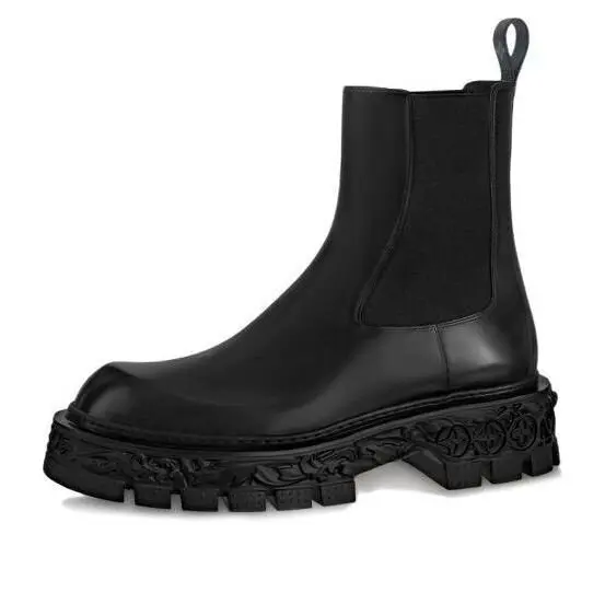 LOUIS VUITTON Baroque Chelsea Boots - Black