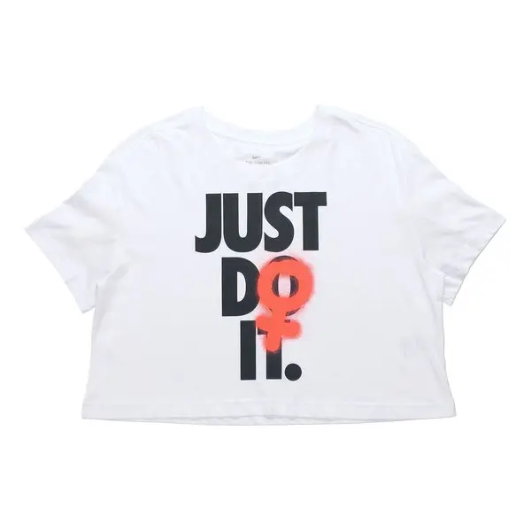 Nike Nsw Rebel Crop Short Sleeve T-shirt - White