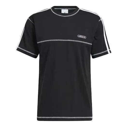 Adidas Originals Ribbed Round Neck Short Sleeve