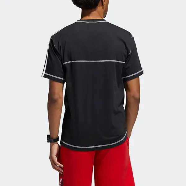 Adidas Originals Ribbed Round Neck Short Sleeve