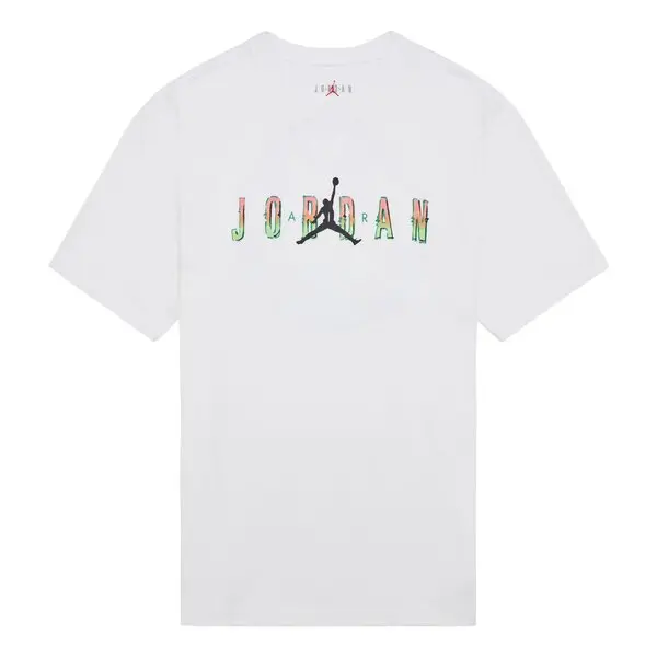 JORDAN Dna Printing Alphabet Large Logo Short Sleeve White - Default Color