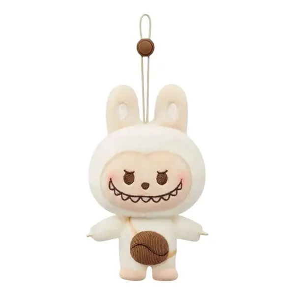 POP MART Pop Bean Coffee Factory Plush Pendant 'labubu Coffee Bean Grinder - Multi-color