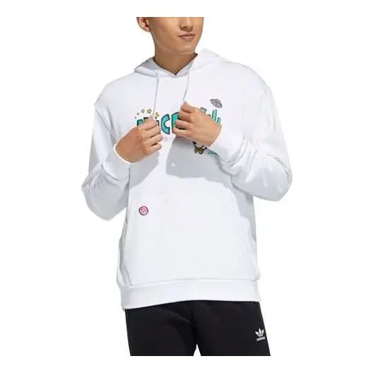 Adidas Originals Mickey Printing Sports Pullover - White