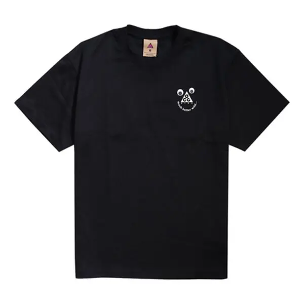 Nike Short Sleeve Casual Top - Black