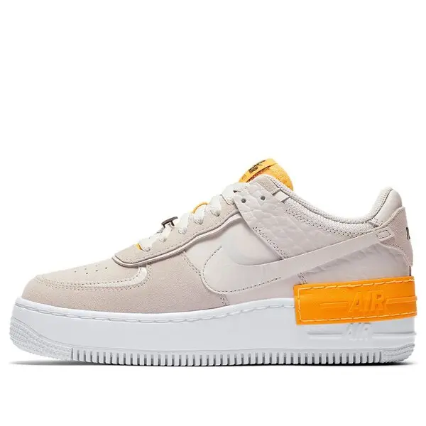 Nike Force 1 Shadow Sneakers - White/gold