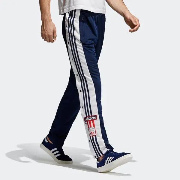Adidas Originals Side Button Track Pants - Navy