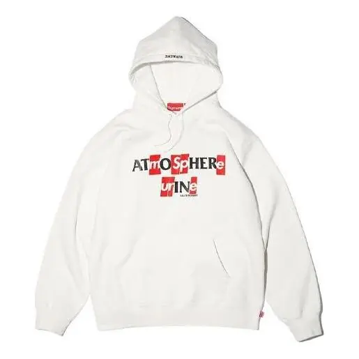 Supreme X Antihero Hooded Sweatshirt - White/red