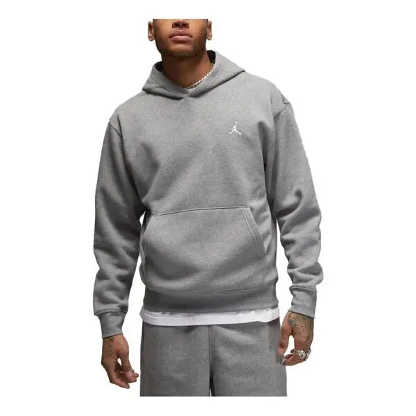 JORDAN Fleece Pullover Hoodie - Grey