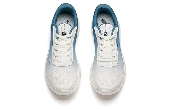 ANTA Running Series Flyknit Sneakers - White/blue