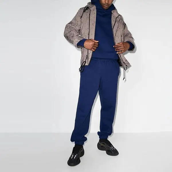 Adidas X Pharrell Humanrace Small Logo Sweatpants 'dark Blue