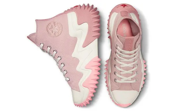 CONVERSE Run Star Motion Platform High Top Sneakers - Pink/white