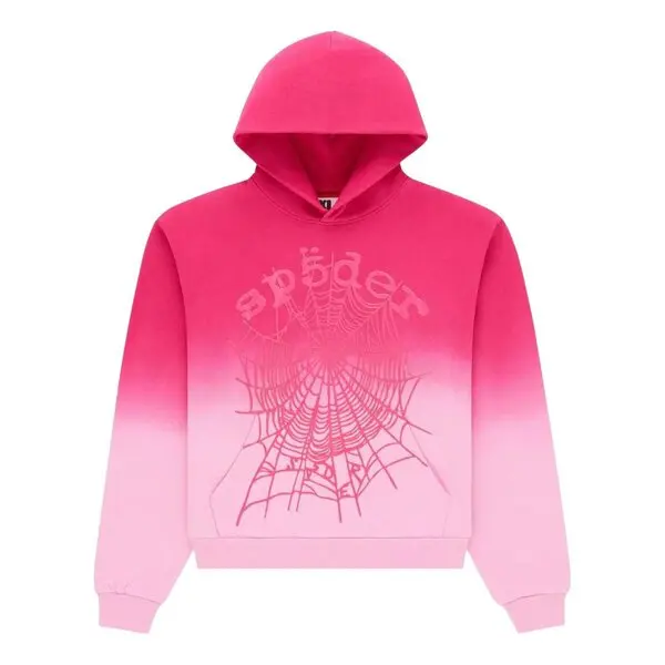 SP5DER Og Web Ombre Hoodie - Pink