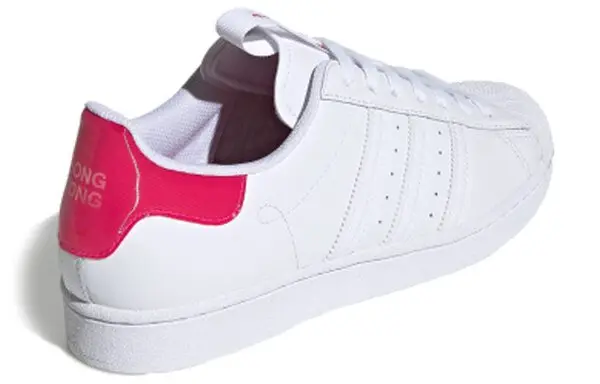 Adidas Superstar 'hong Kong Edition' Sneakers - White/pink