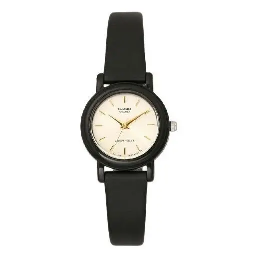 Casio Analog Quartz Watch With Leather Strap